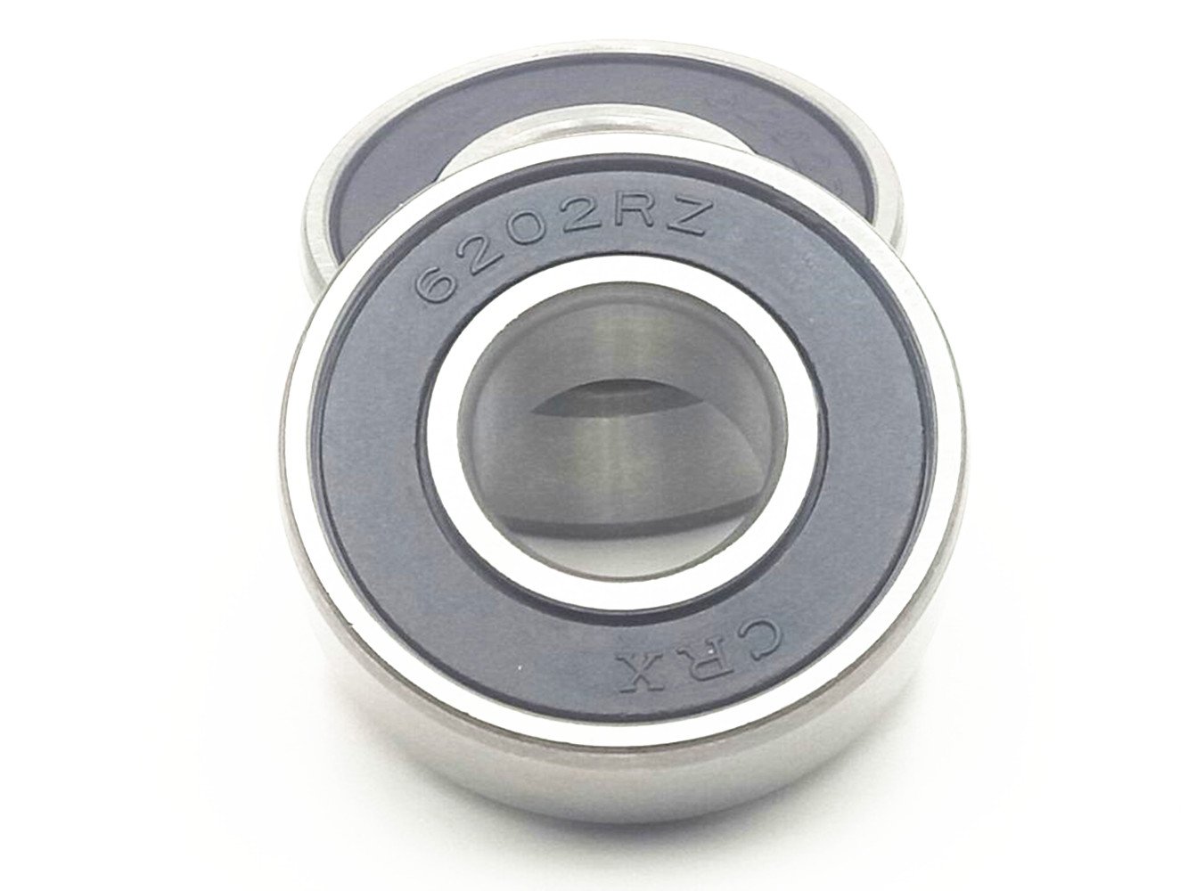 6202-2RZ Shielded 15mm x 35mm x 11mm Deep Groove Ball Bearing 2Pcs ...