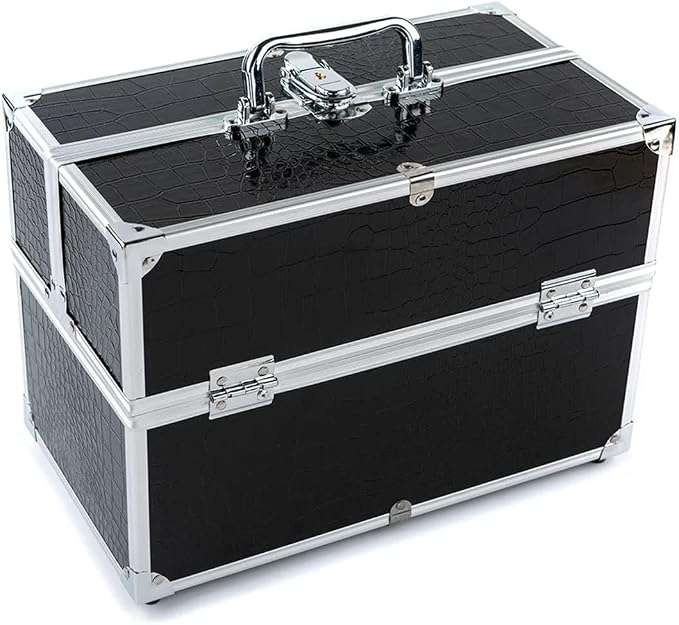 Kosmetikkoffer, professionelle Beauty Make up Box, abschließbarer Make ...