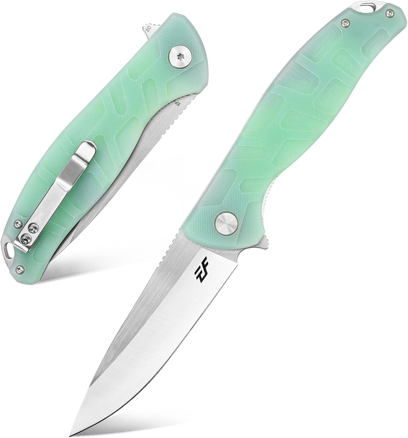 Amazon.com : Eafengrow EF237 Folding Knife D2 Steel Blade G10 Handle ...