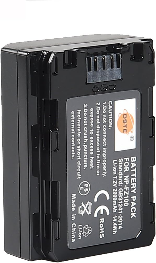 Amazon.com : DSTE for NP-FZ100 (Upgraded) Battery Compatible with Sony ...