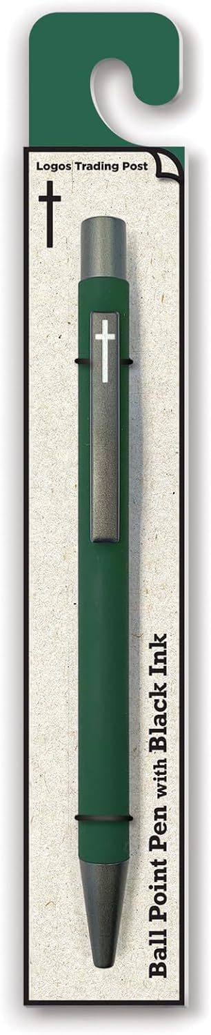 Amazon.com : Christian Pens With Cross - Green, Soft Touch Barrel ...