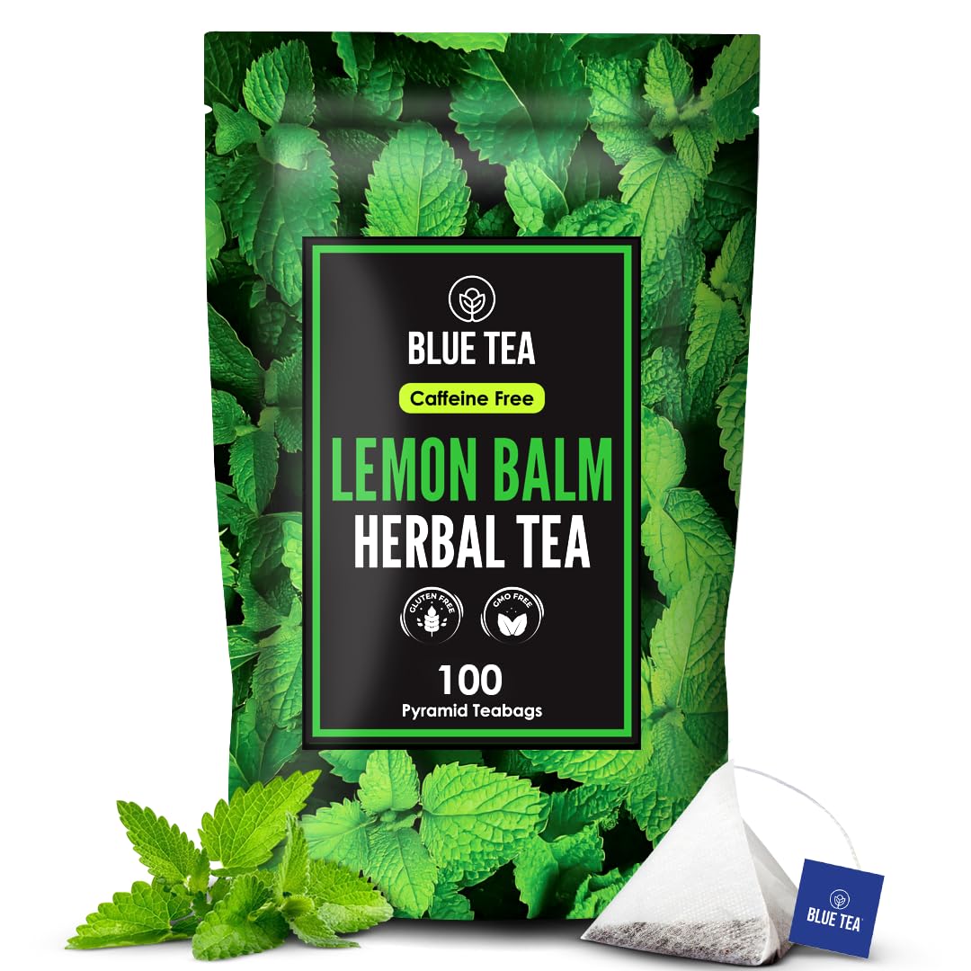 Amazon.com : BLUE TEA - Lemon Balm Tea - 100 Count - Plant Based Tea ...