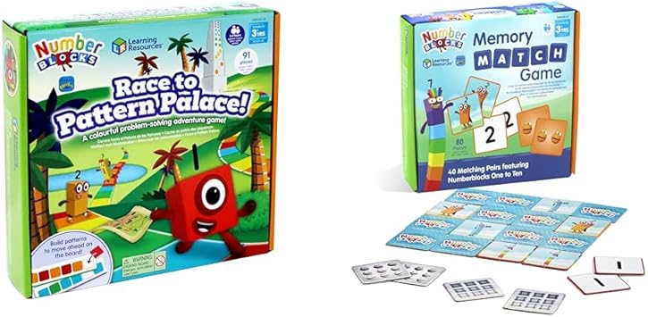 Learning Resources Numberblocks Race to Pattern Palace Board Game ...