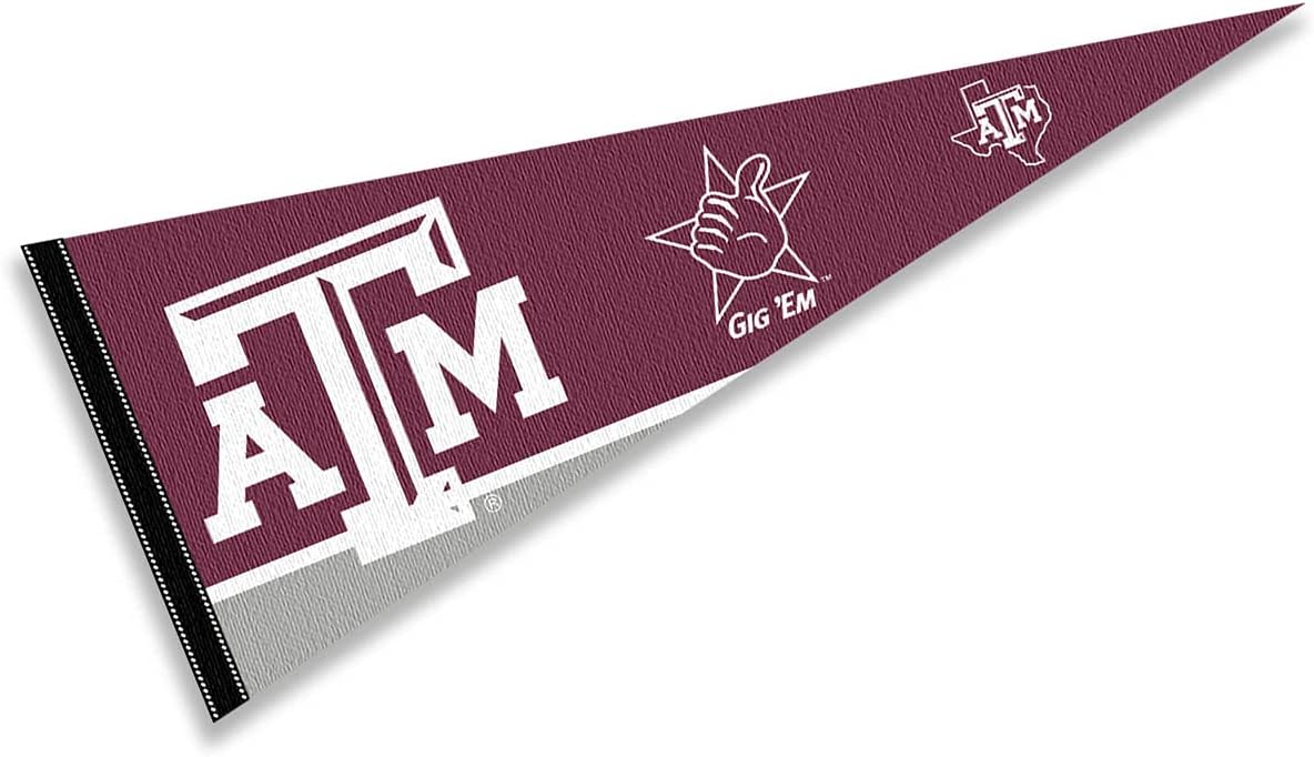 Amazon.com : Texas A&M Aggies Full Size Gig Em Pennant : Sports & Outdoors