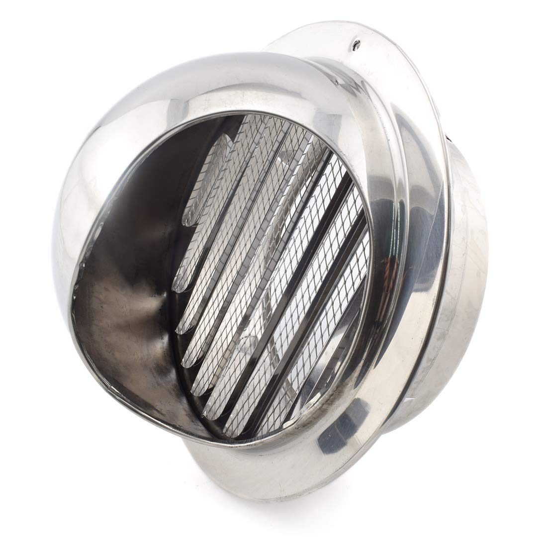 SDTC Tech 4 Inch Stainless Steel Soffit Air Vent Round Bull Nosed ...