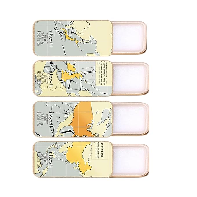 Amazon.com : Grospe 4PCS Solid Balm Set - Natural Fragrance Balm ...