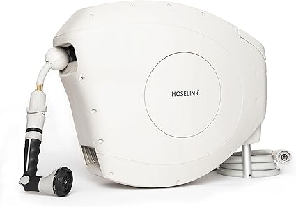 Amazon.com: HOSELINK Automatic Retractable Garden Hose Reel with 8 ...