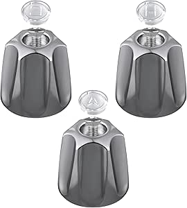3pcs Shower Knob Replacement, Universal Bathtub Handle Hot and Cold ...