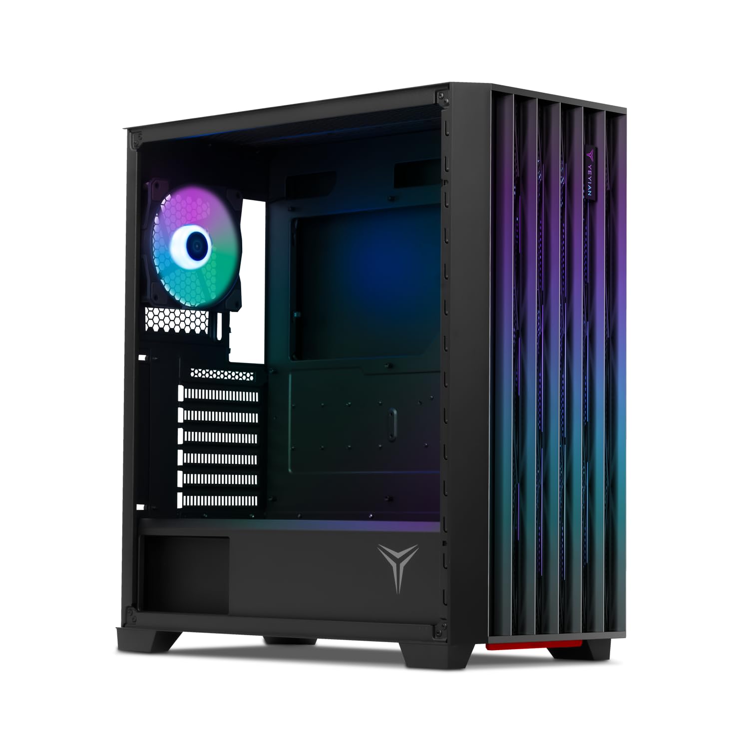 Snapklik.com : YEYIAN Phoenix Gaming Computer PC Case - Mesh, ATX Mid ...
