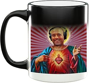 Amazon.com: Joe Rogan Saint Celebrity Prayer Joke Magic Mug, Heat ...