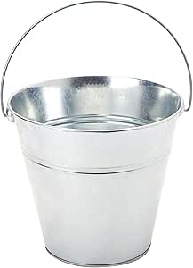 Amazon.com: Simply Elegant Pack of 6 Extra Large Metal Bucket with ...