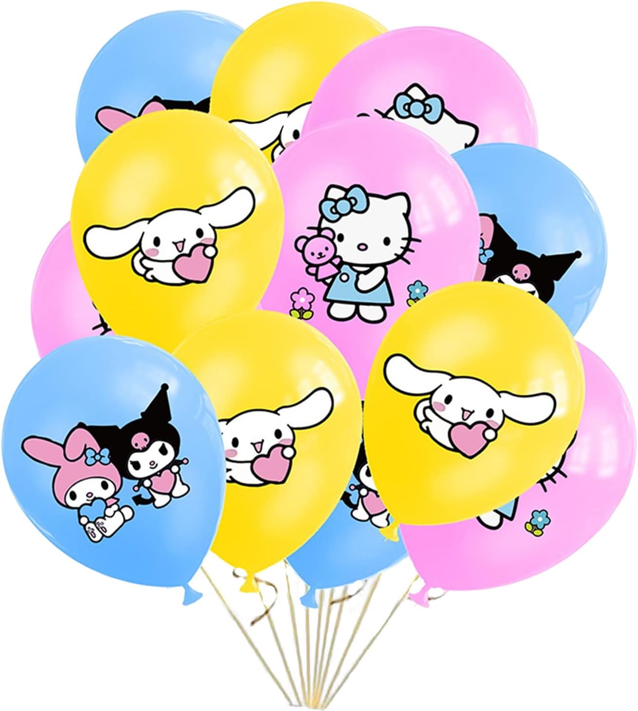 Amazon.com: 18Pcs Cute Anime for kuromi Party Decoration Balloons,Latex ...