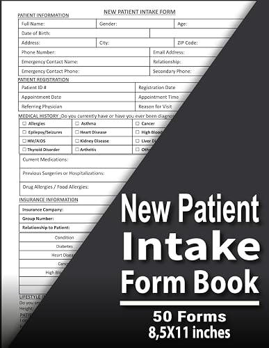 new patient intake form book: Patient Intake Forms Book for Medical ...