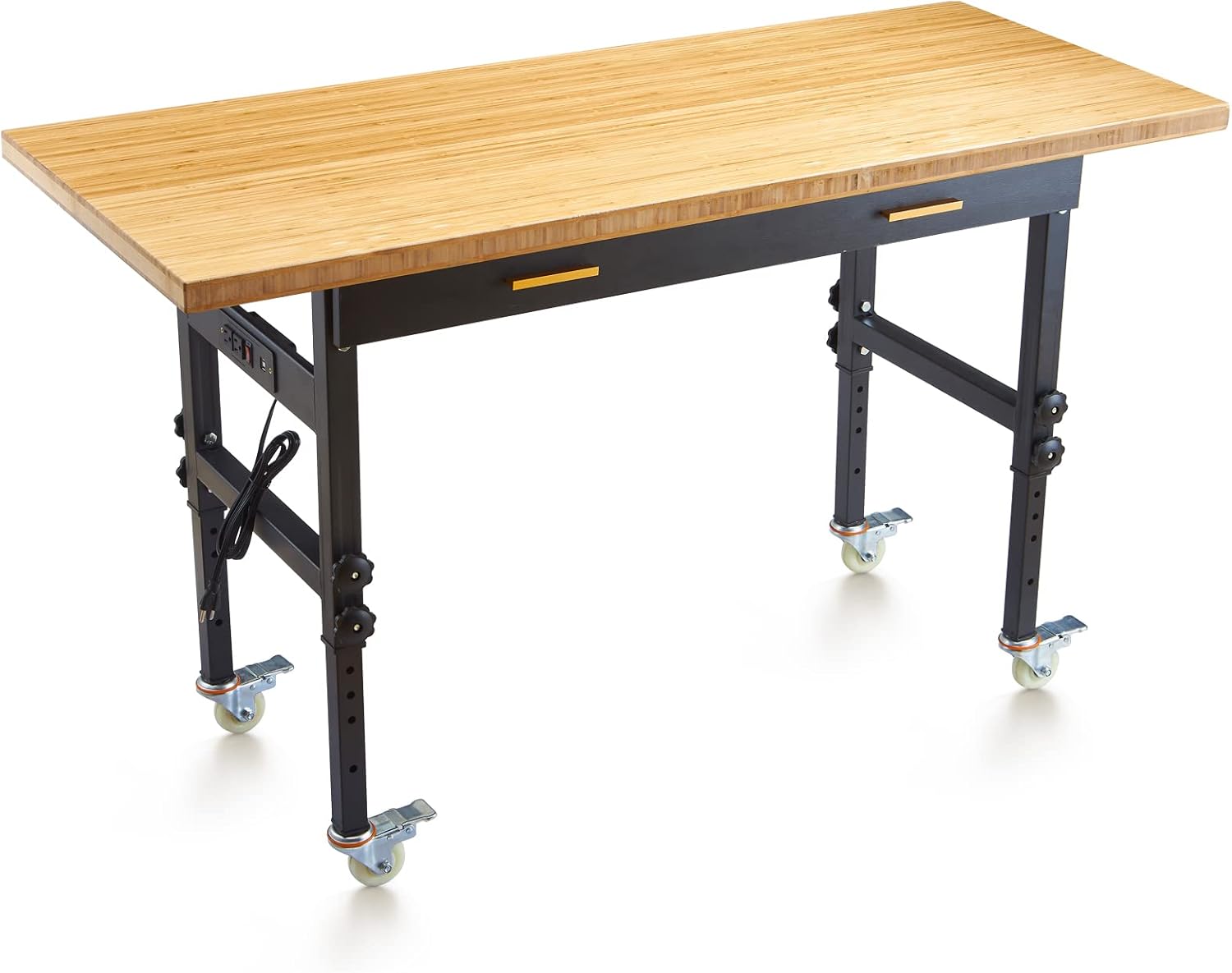 59''Work Bench AHGOKL Garage Workbench with Drawer 1.5 inch Thick ...
