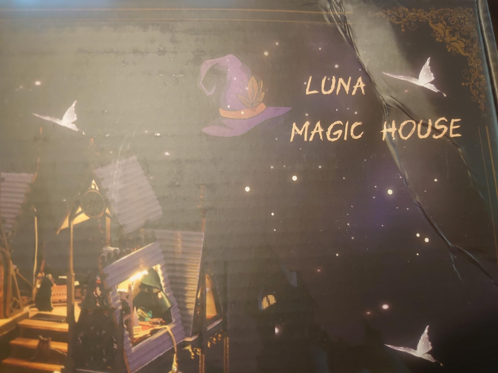 Amazon | fashion alley ミニチュア ドールハウスキット 文芸ミニかわいい家手作りキット 初心者オルゴール付き(Luna ...