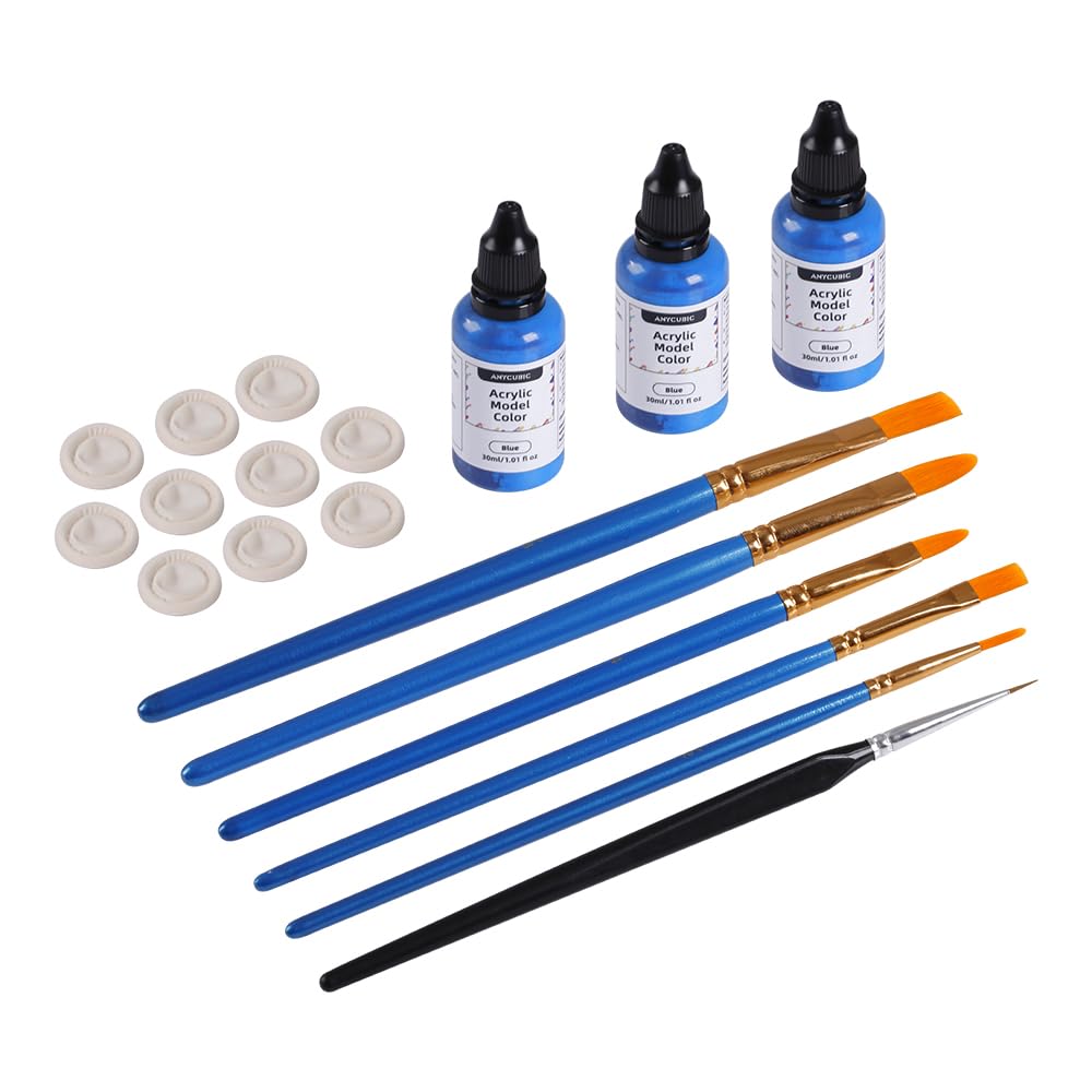 Amazon.com: ANYCUBIC Acrylic Paints Blue Color, for Coloring 3d printed ...