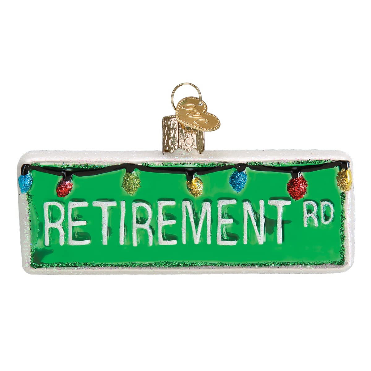 Amazon.com: Old World Christmas Happy Retirement Glass Blown Ornament ...