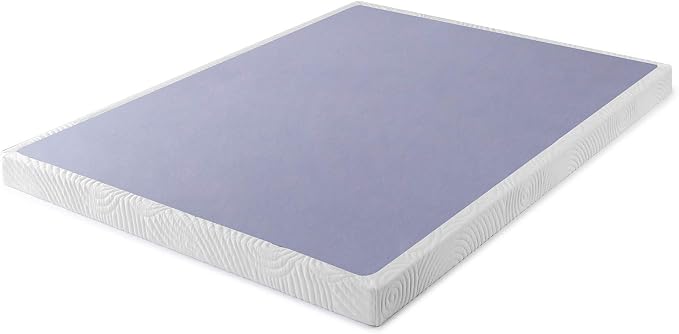 Amazon.com: Zinus Metal Box Spring with Wood Slats /4 Inch Mattress ...