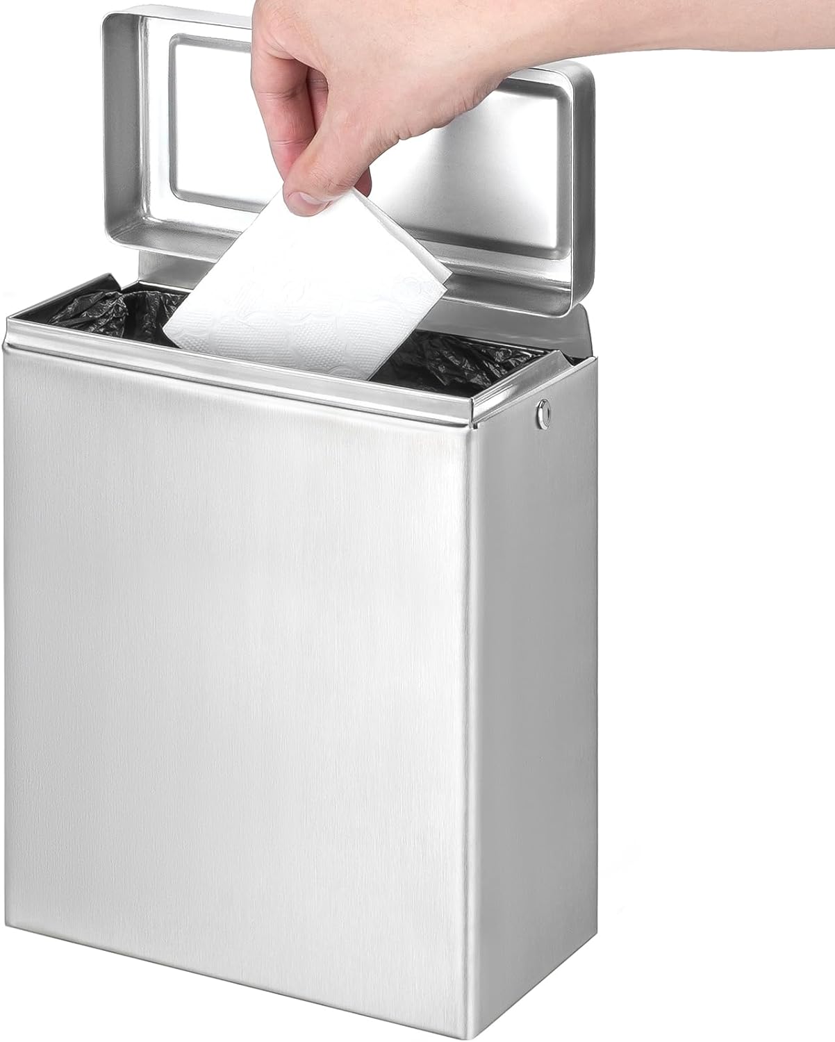 Amazon.com: Sanitary Napkin Receptacle Wall Mounted Tampon Holder ...