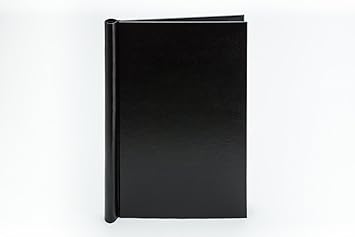 A4 Portrait Springback Binder 25mm - Black Polished Leather Grain ...