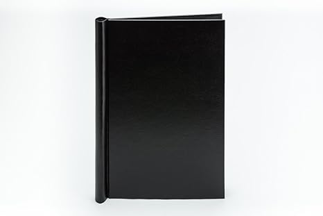 A4 Portrait Springback Binder 25mm - Black Polished Leather Grain ...