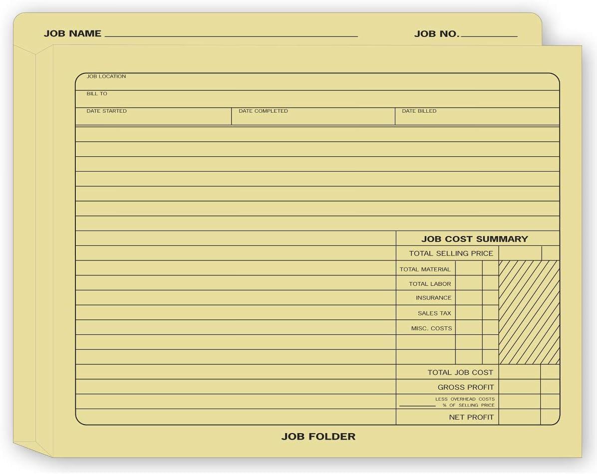 Amazon.com : CheckSimple Manila Job Folder (Expandable/Wide) - Heavy ...