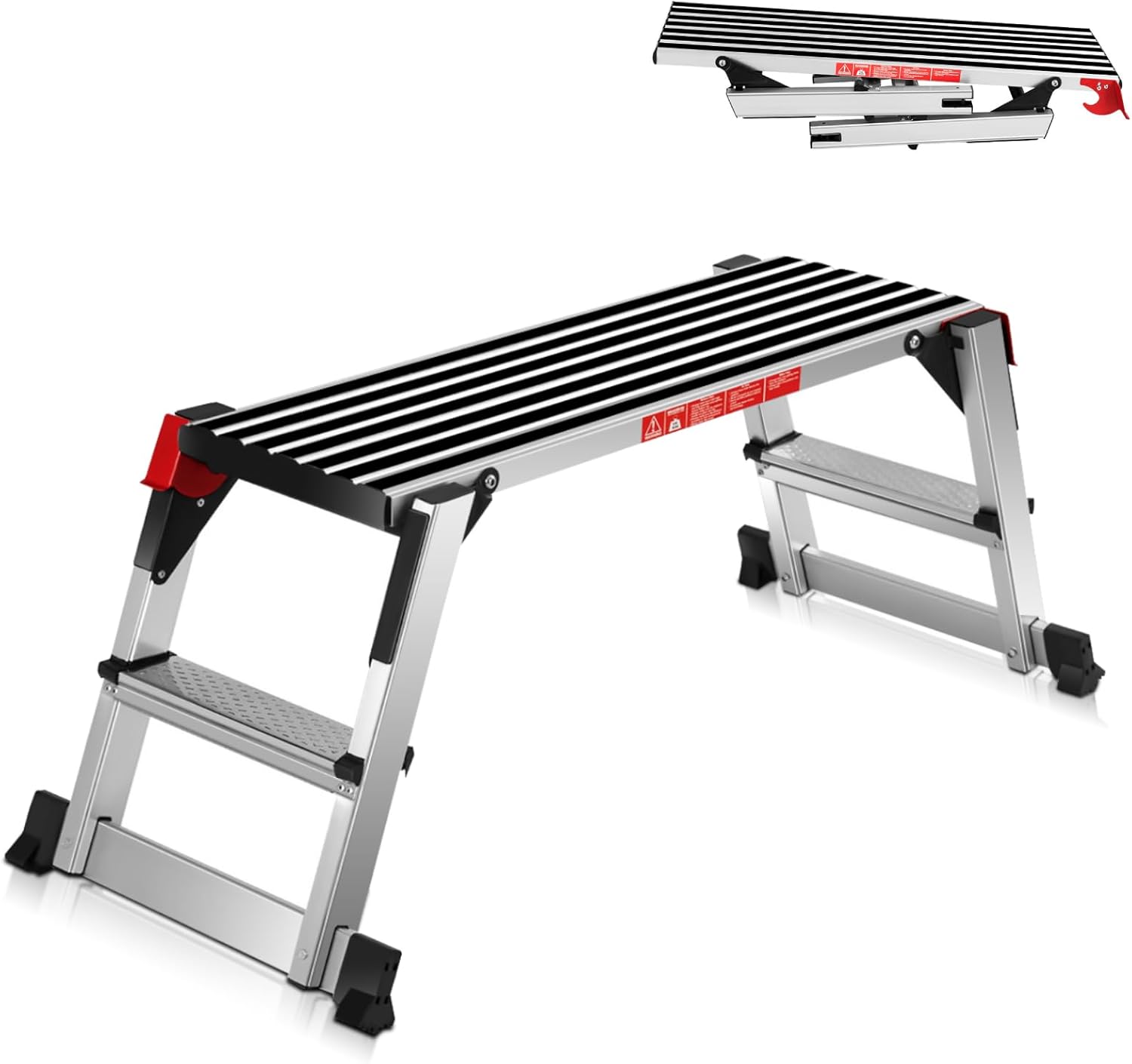GiantexUK Aluminum Hop Up Platform, Folding Step Up Work Bench with ...