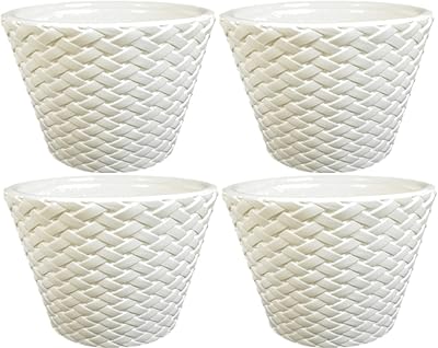 Amazon.com : Jaye's Studio Cane Line, Decorative Square Cachepot ...