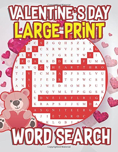 Valentine's Day Large Print Word Search: 30 Valentine’s Day Themed Word ...