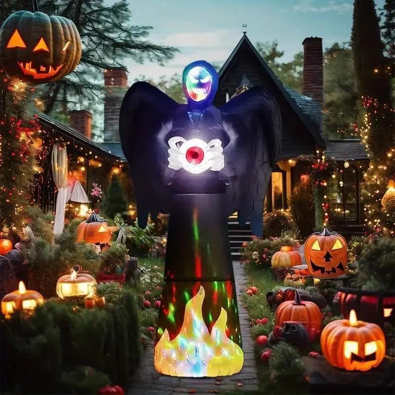 Amazon.com: 8FT Halloween Inflatable Mold, Built-in LED Lights and RGB ...