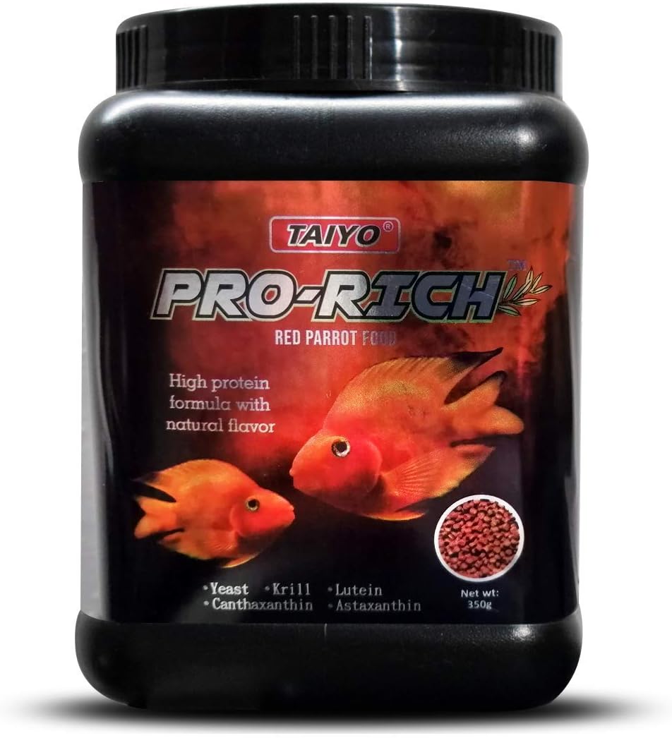 Taiyo Pro-Rich Red Parrot Pellet Young Fish Food, 350g : Amazon.in: Pet ...