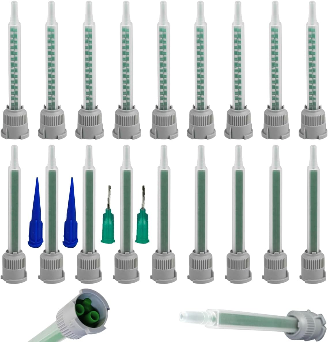 Amazon.com: Mixing Nozzle Static Mixer Tips Epoxy Tips Mixing Tubes for ...