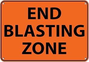 Amazon.com: Aluminum Horizontal Metal Sign Multiple Sizes End Blasting ...