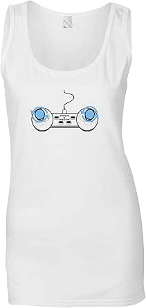 Amazon.com: Video Game Ladies Vest Gaming is Awesome Controller White ...
