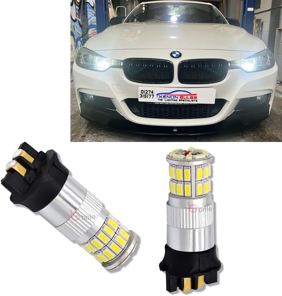 GBrite - 2x PW24W 36 SMD LED Canbus Bulbs Daytime Running Lights DRL ...