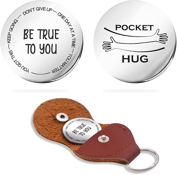 Amazon.com: Inspirational Pocket Hug Token Gift, Long Distance ...