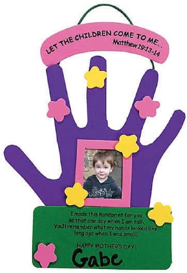 Amazon.com: Mother's Day Hand Keepsake Craft Kit (12 Count)/School ...