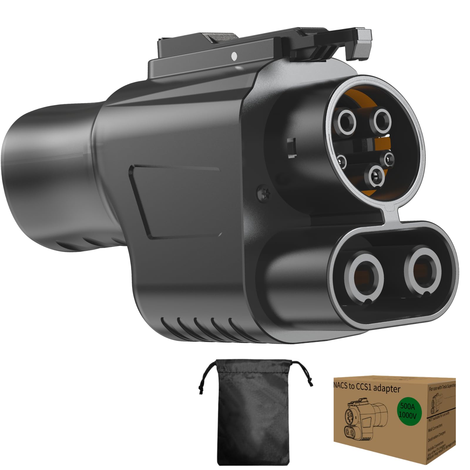 Amazon.com: NACS to CCS1 Adapter,Max 500A & 1000V Charging Adapter ...