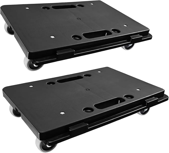 Furniture Dolly Cart, 2 Pack Small Moving Flat Dolly Mover with 4 ...