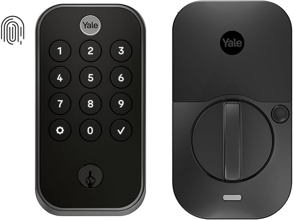 Amazon.com: Yale Assure Lock 2 Touch Deadbolt, Black Suede Entry Door ...