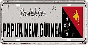Amazon.com: CowkissSign Proud to Be from Papua New Guinea Vanity ...