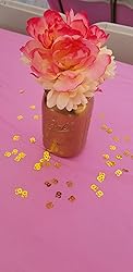 Amazon.com: WILLBOND Gold 50th Birthday Confetti, 50 Number Confetti ...