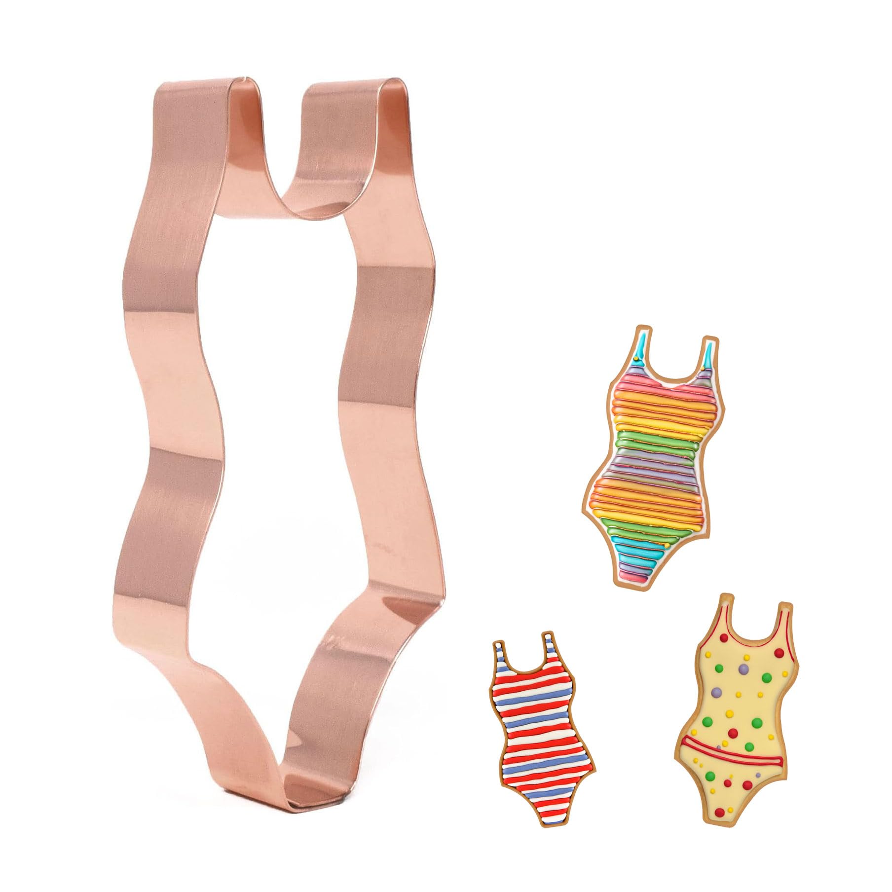 Amazon.com: Bathing Suit Cookie Cutter - Premium Copper Women's Bathing ...