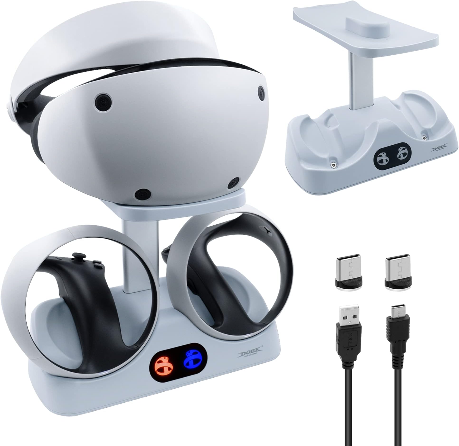 Mcbazel Fast Charging Stand for PS VR2 Controller,with LED Indicators ...