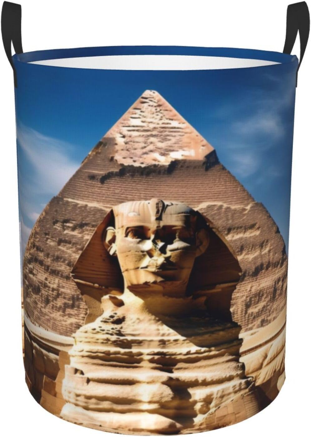 Pyramids Of Egypt Print Collapsible Circular Laundry Hamper ...