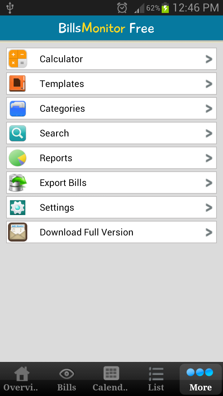 Bills Monitor Free - App on Amazon Appstore