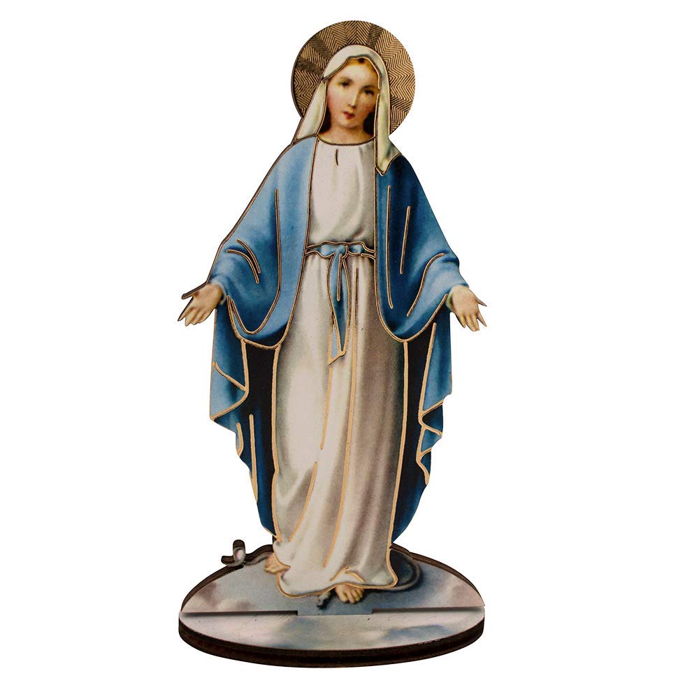 6 Holy Figure Wooden Statues Wooden Saint Figurine With Bio ...