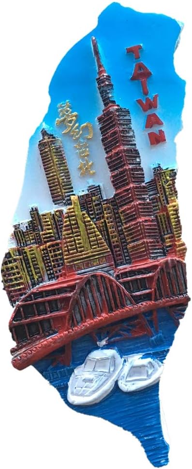Amazon.com: Taipei Taiwan Fridge Magnet 3D Resin Handmade Craft Tourist ...