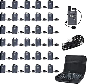 Amazon.com: Wireless Tour Guide Microphone Interpreter Transmitter ...