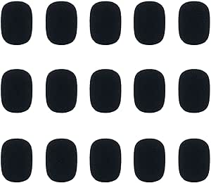Amazon.com: 15pcs Headset Microphone Foam Cover Mini Foam Microphone ...